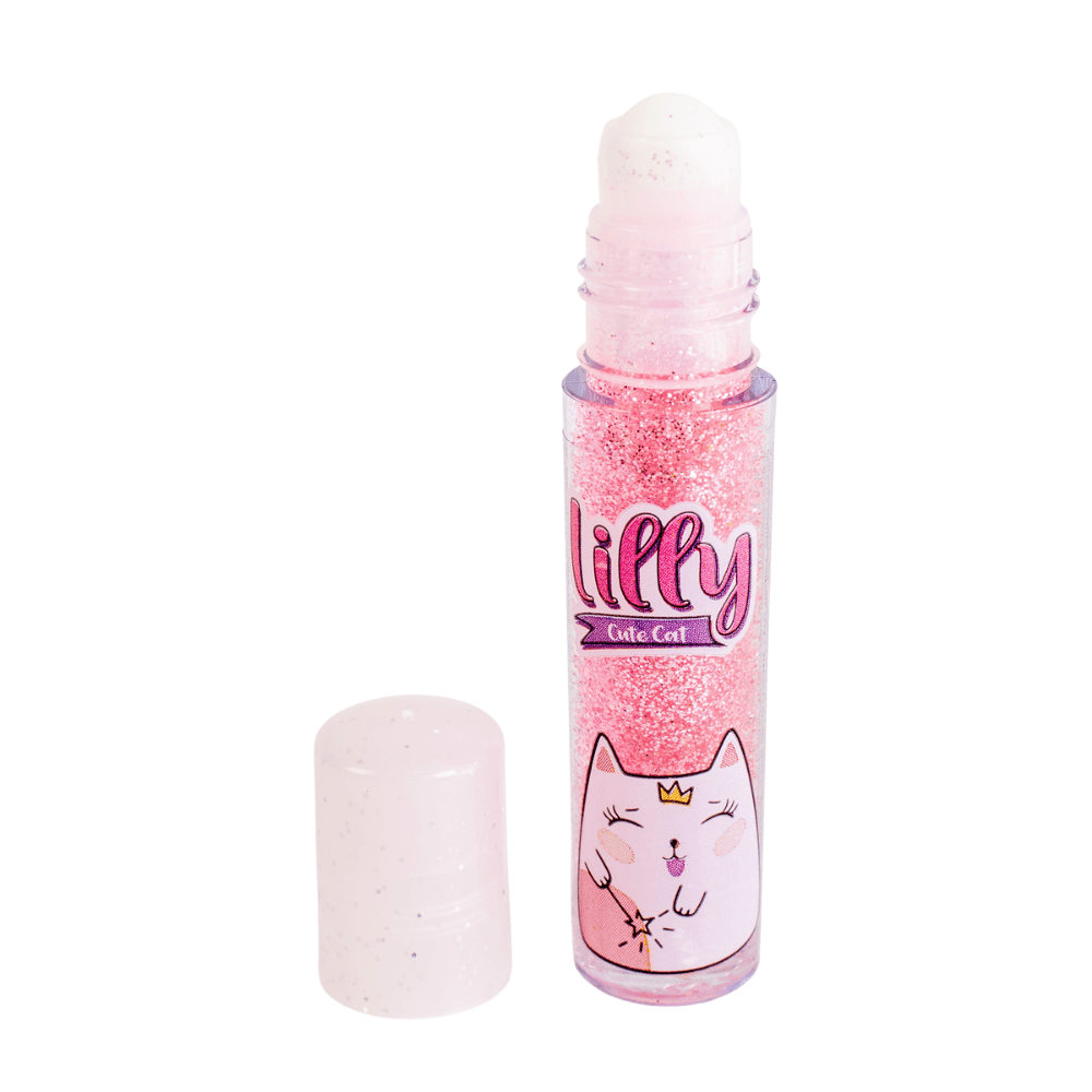 Brilho Labial Infantil Com Glitter Lilly Cut Cat - Fashion Biju