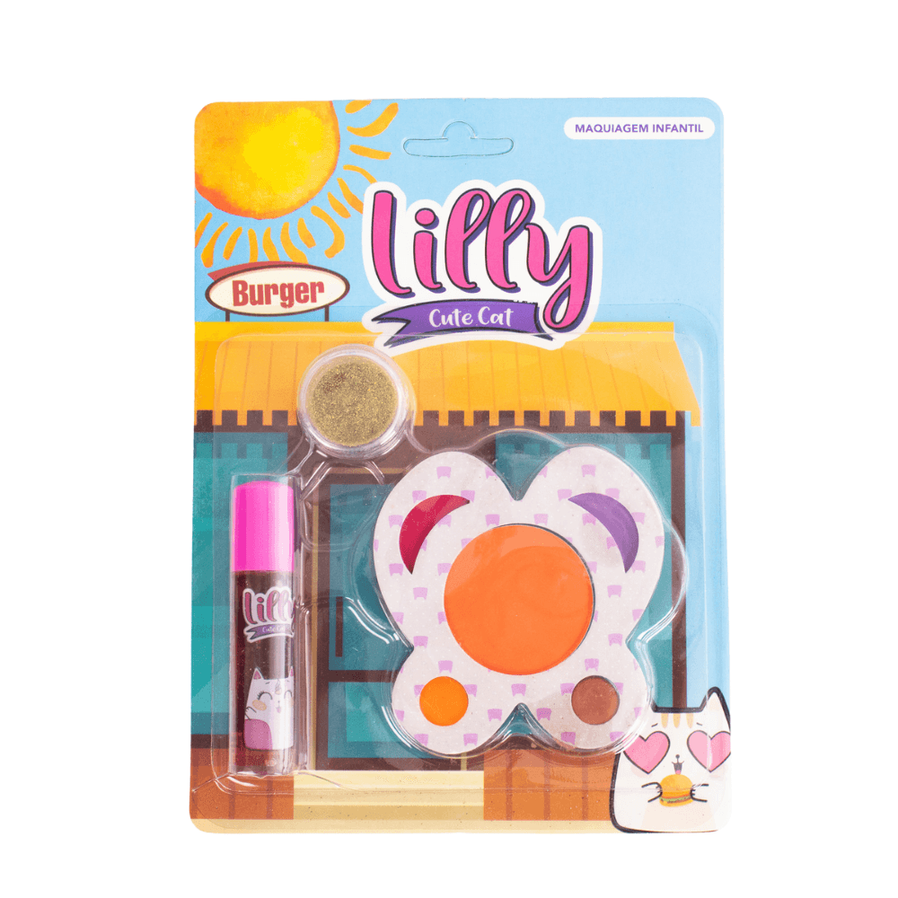 Kit de Maquiagem Infantil Lilly Cute Cat Único