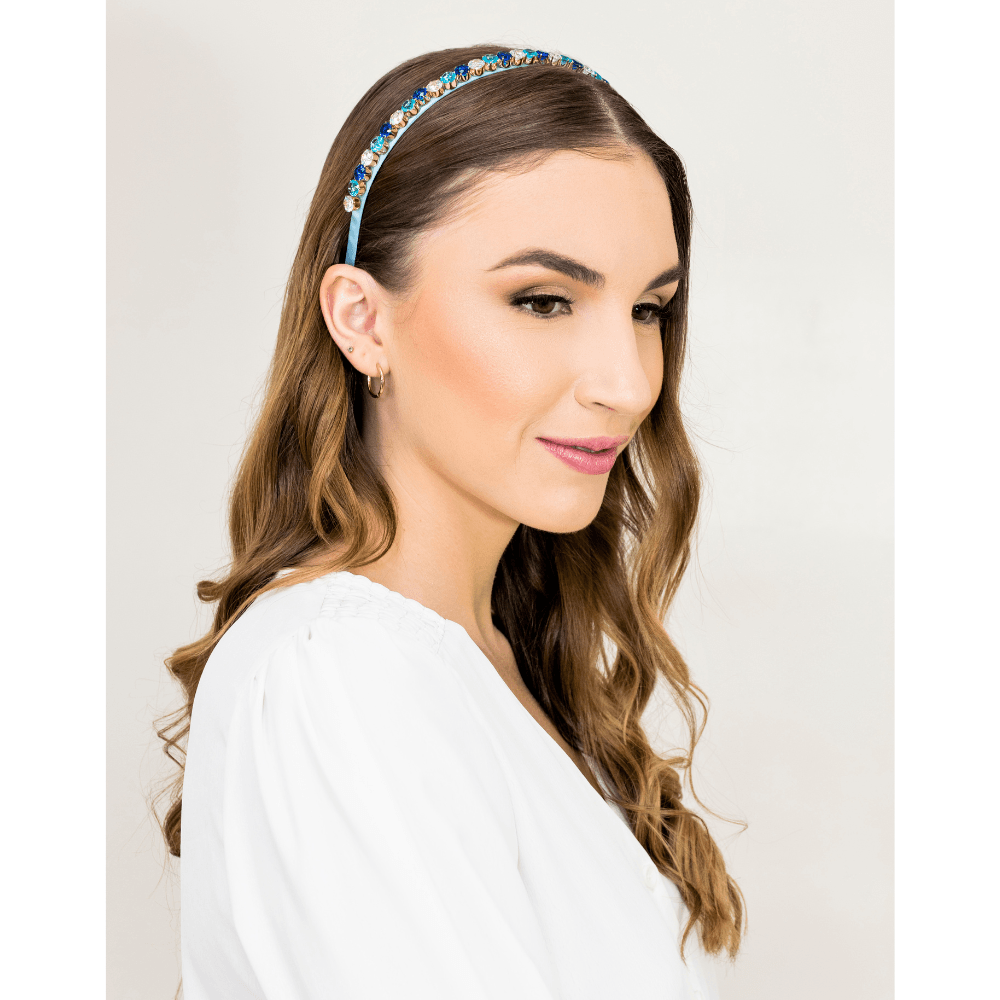Tiara Com Pedraria Filipa - Fashion Biju